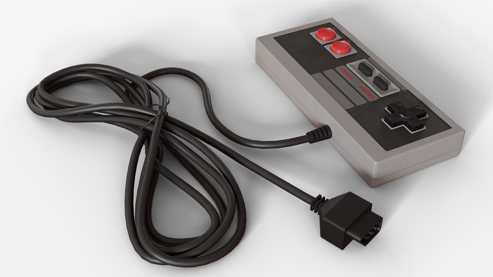 3D nes controller - TurboSquid 1602756