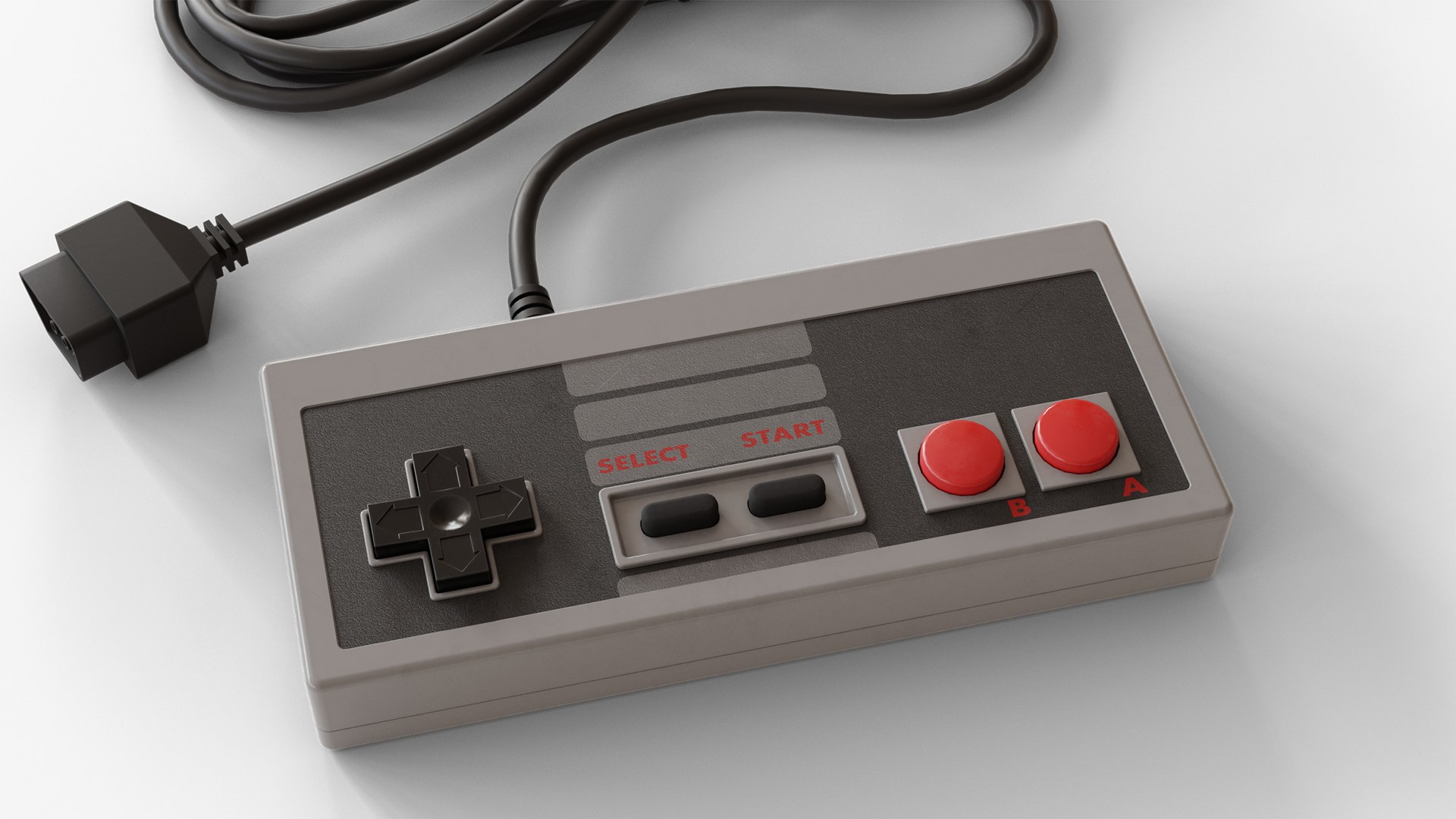3D nes controller - TurboSquid 1602756