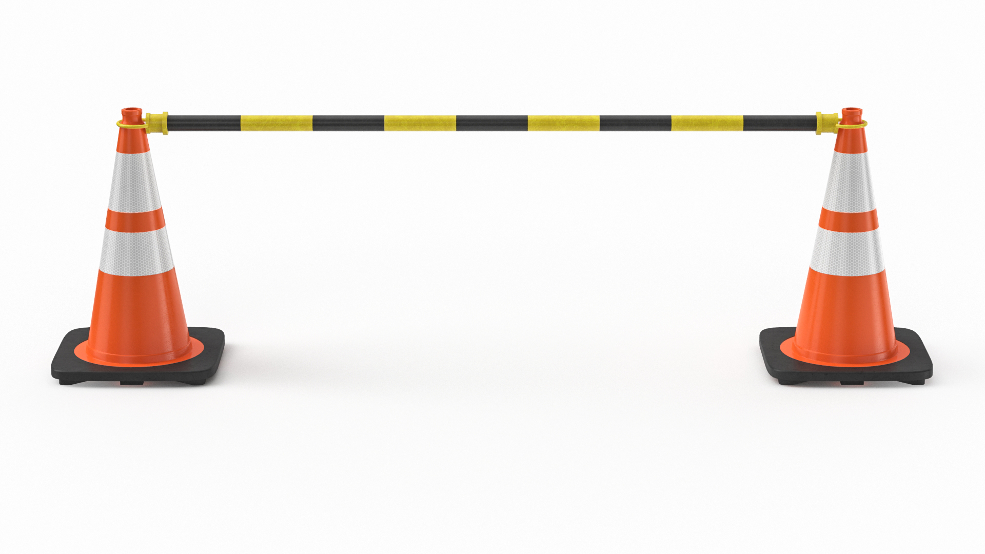 Traffic Cone Bar 01 Model - TurboSquid 2045644