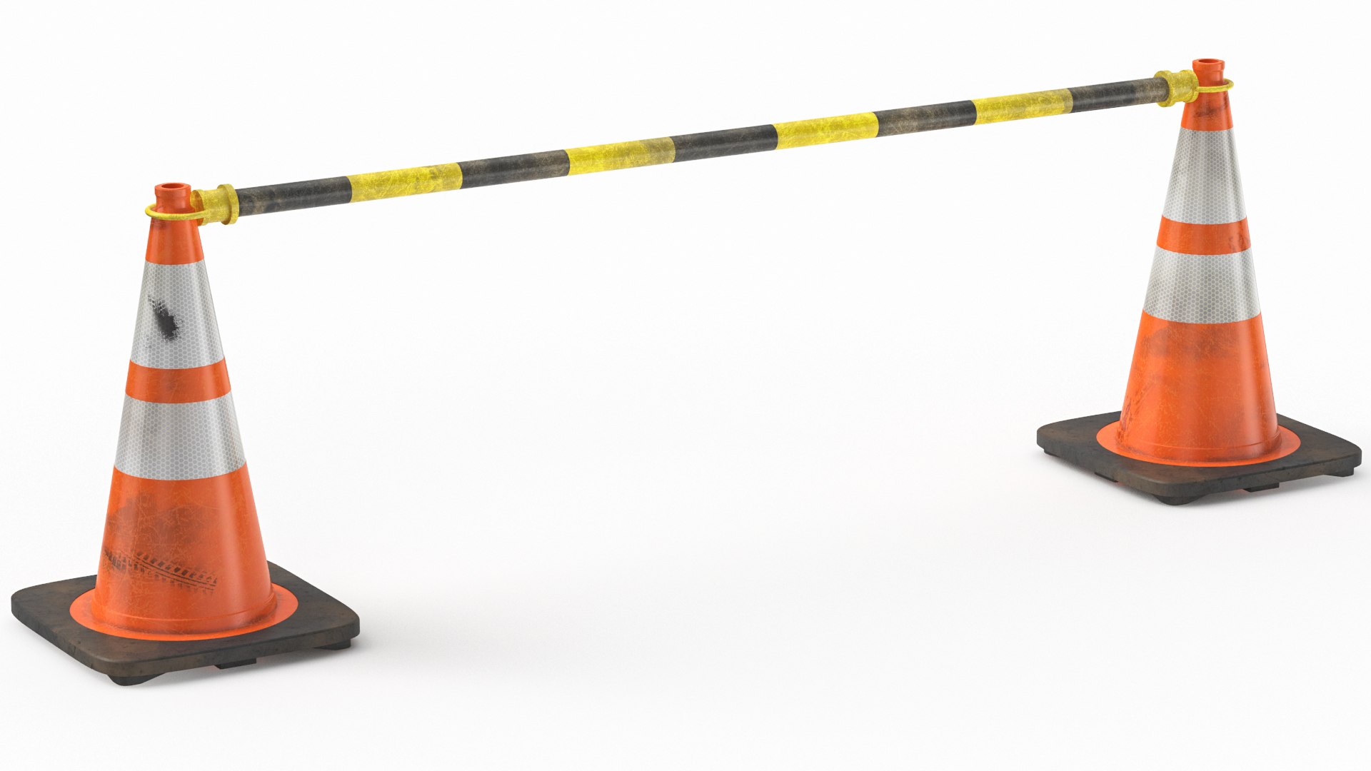 Traffic Cone Bar 01 Model - TurboSquid 2045644