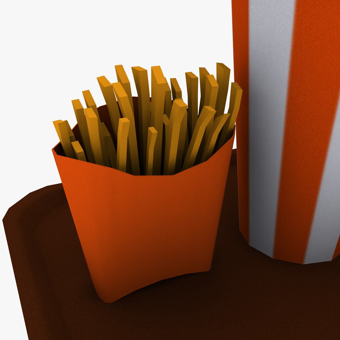 3d fast food model