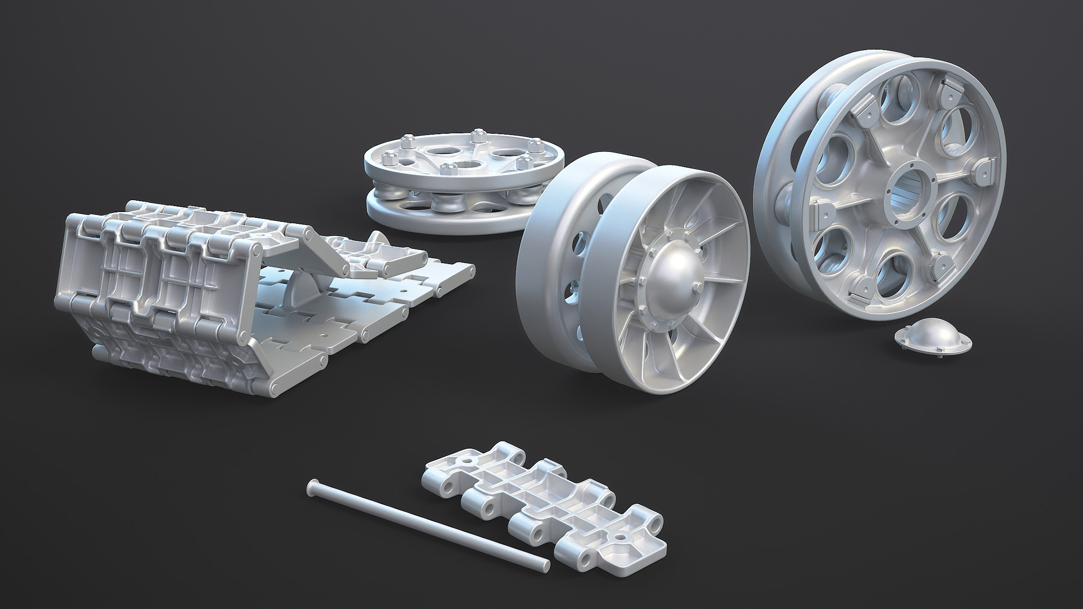 T-34-85 Tank Chassis High-Poly model - TurboSquid 1782001