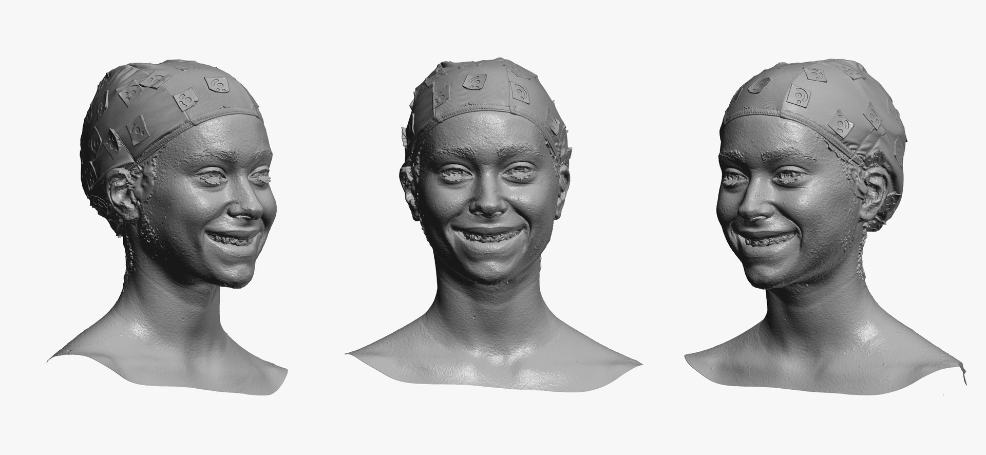3D freya human head smile model - TurboSquid 1690763