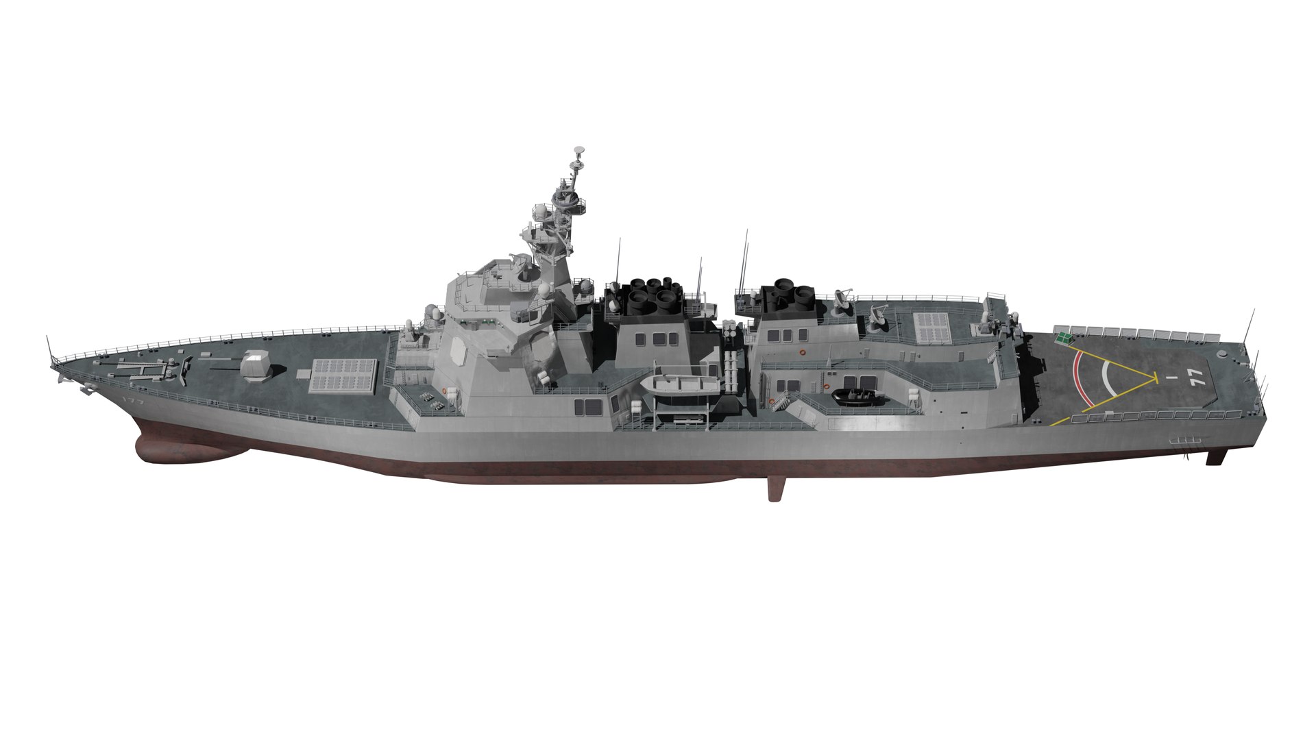 3D JMSDF Atago class guild missile destroyer model - TurboSquid 2159822