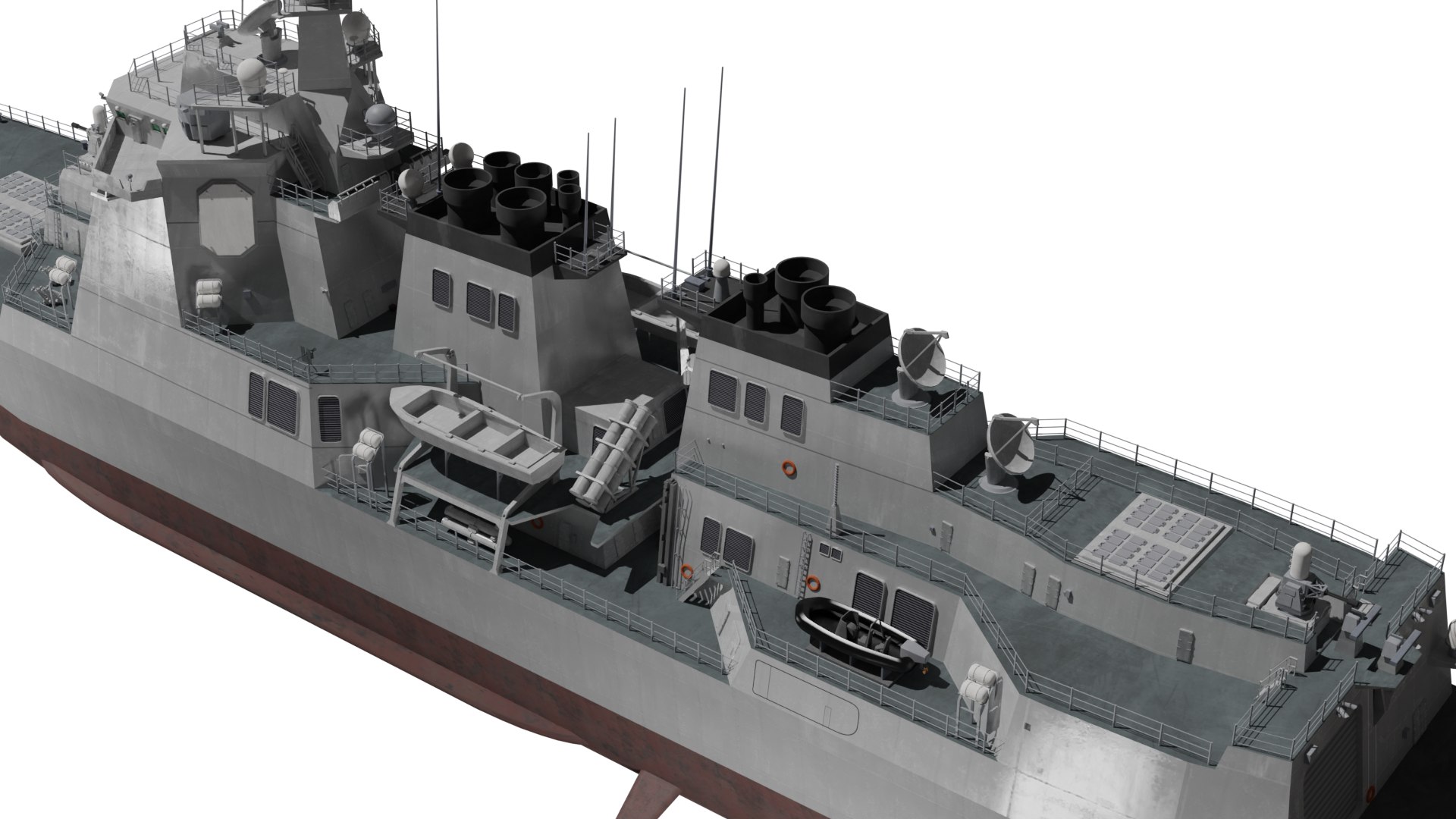 3D JMSDF Atago class guild missile destroyer model - TurboSquid 2159822