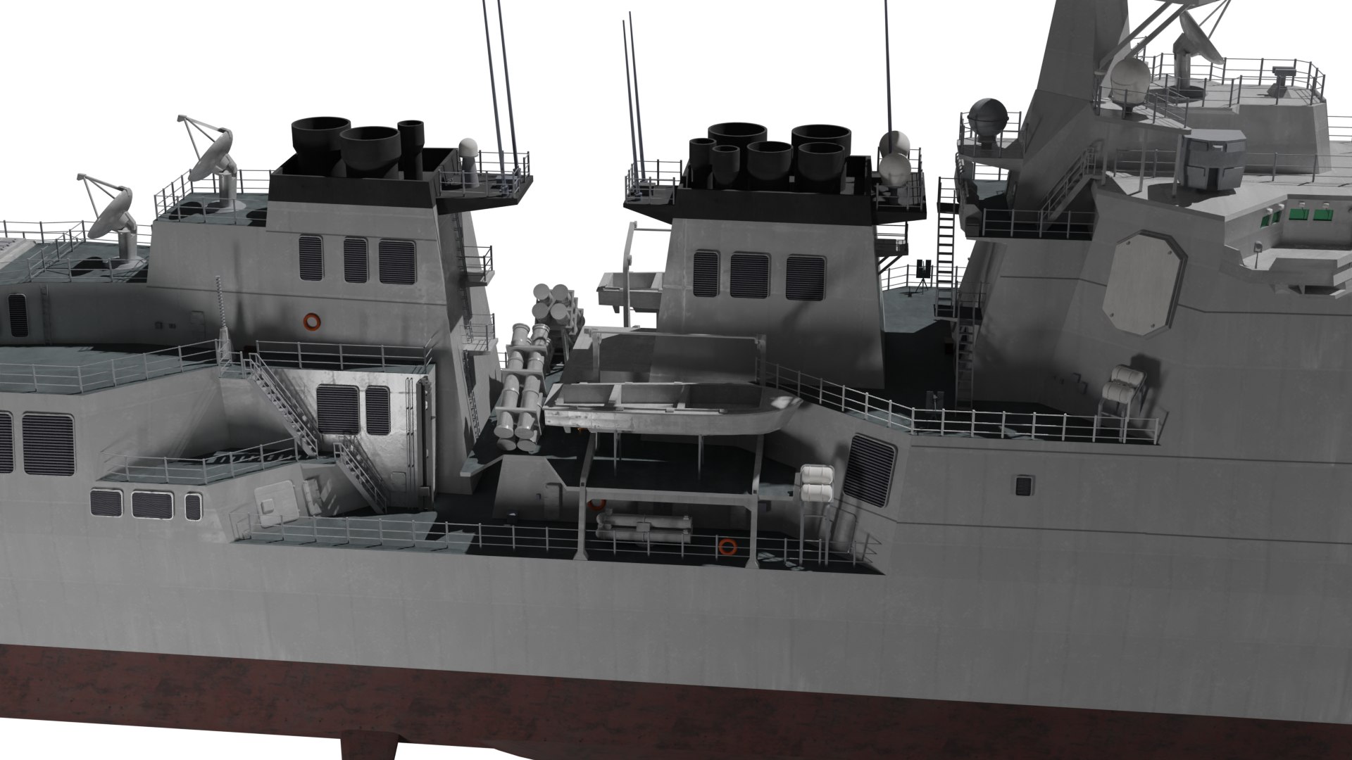 3D JMSDF Atago class guild missile destroyer model - TurboSquid 2159822