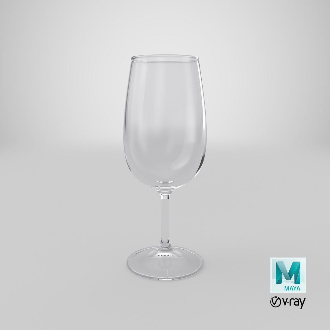 3D red wine glass model - TurboSquid 1393636