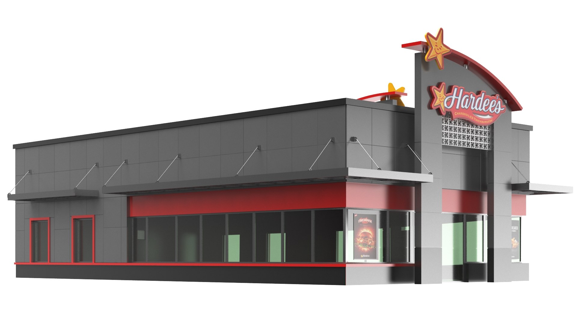 Hardees Building 3D model - TurboSquid 2004247