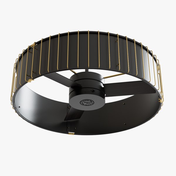 Teto Fan Vault Black Gold Modelo 3D - TurboSquid 1199534