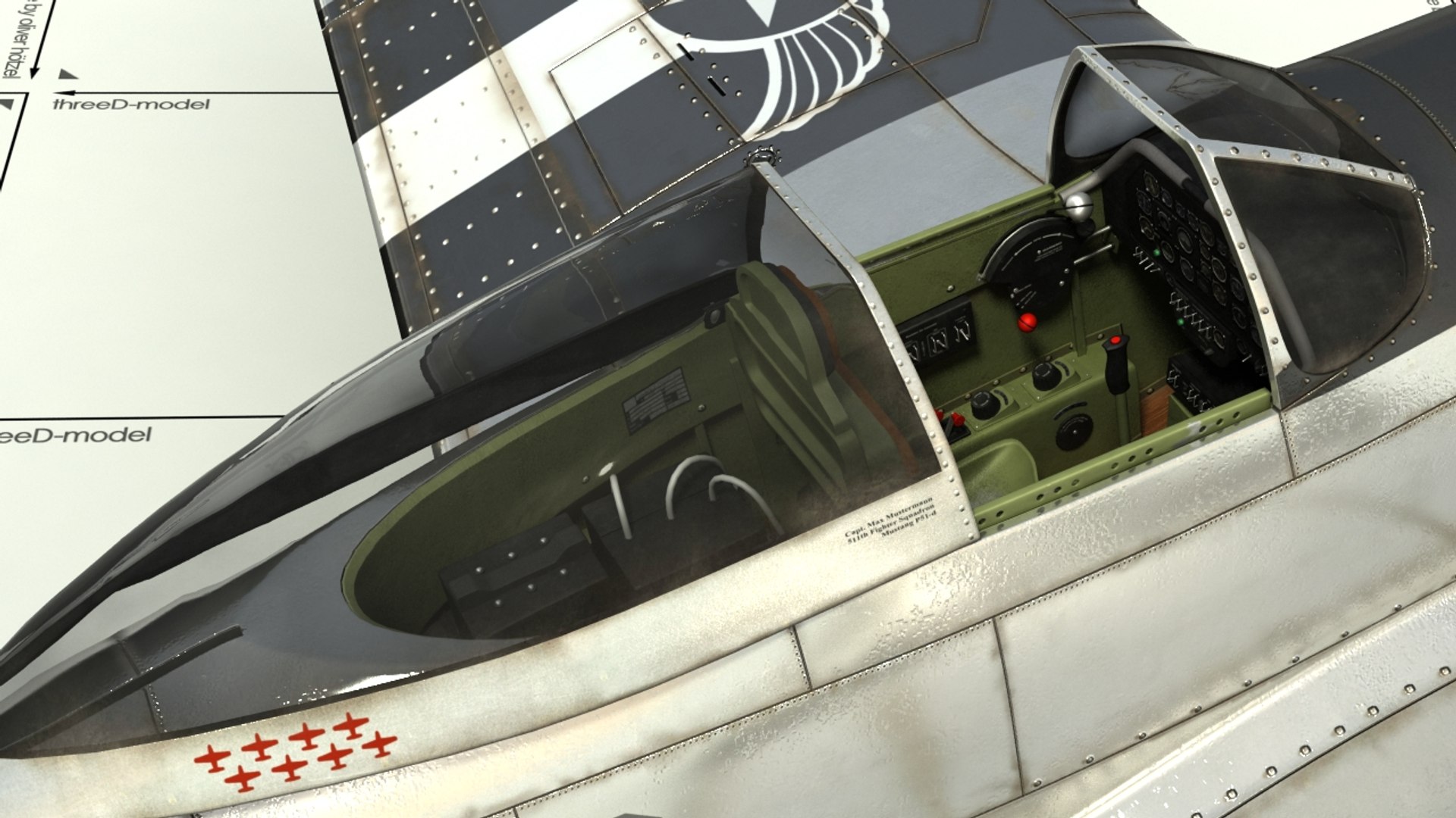 3d Model D P Fighter