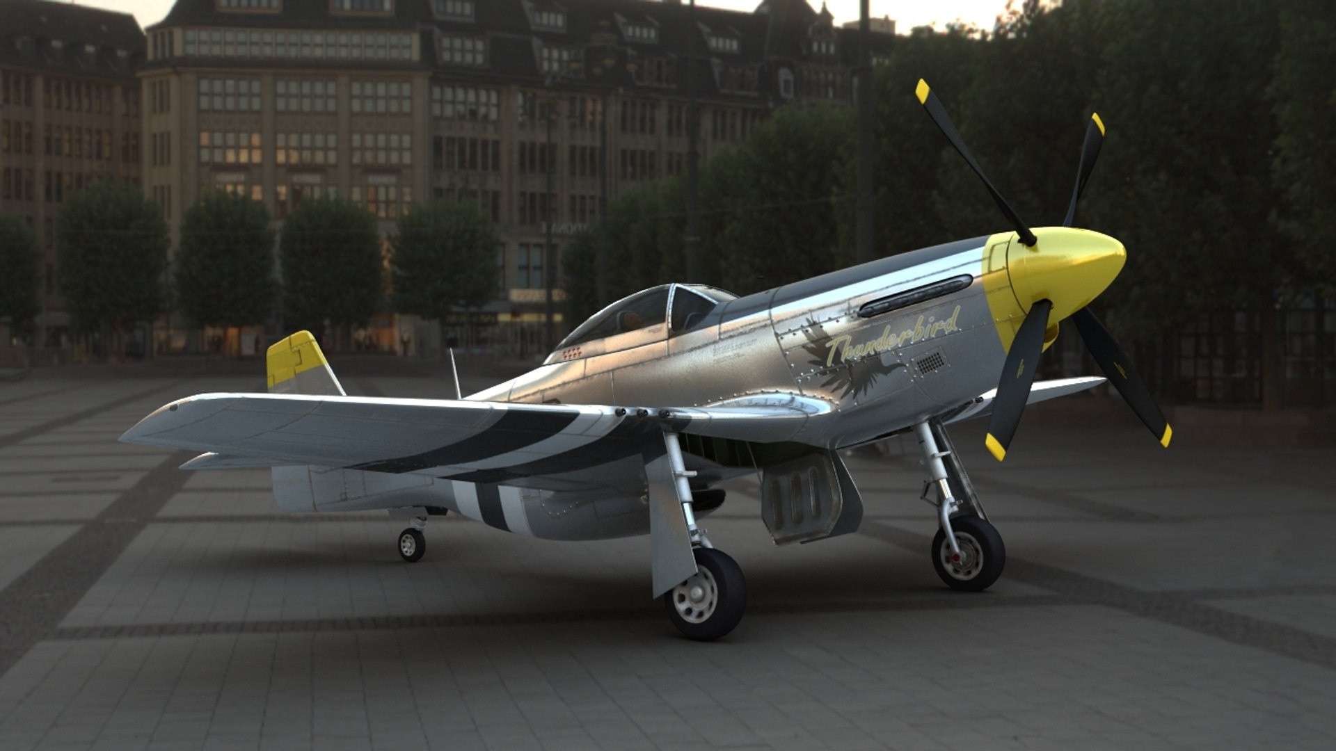 3d Model D P Fighter