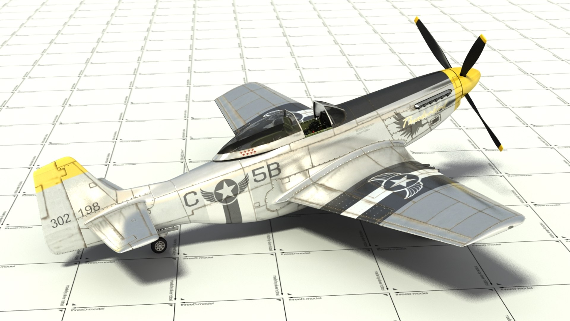 3d Model D P Fighter