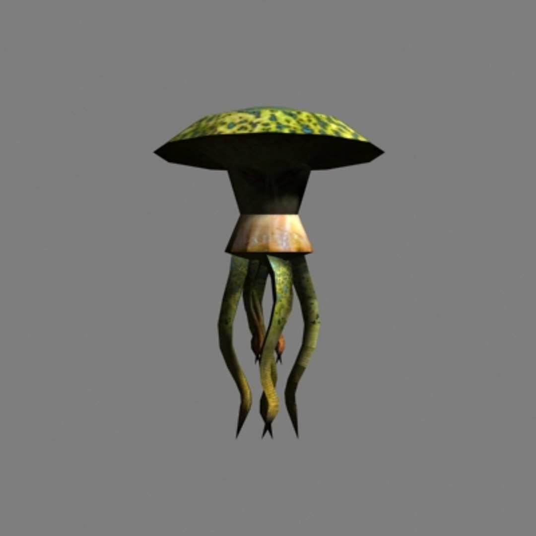alien psionic 3d model