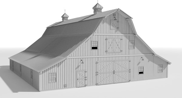 3D barn stable building interior - TurboSquid 1242498