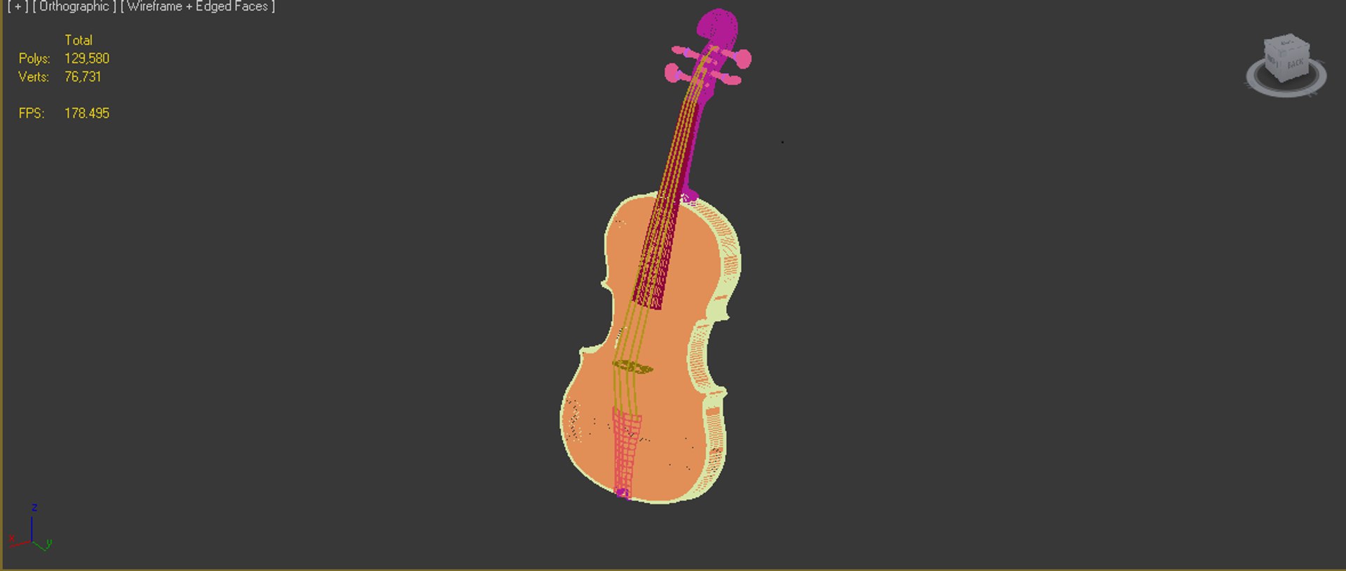 3d model violin