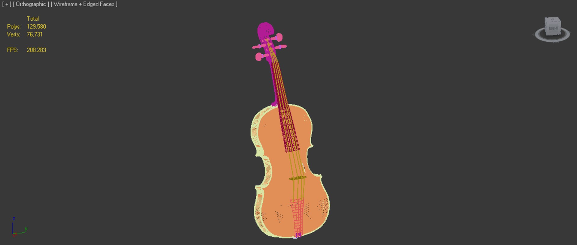 3d model violin