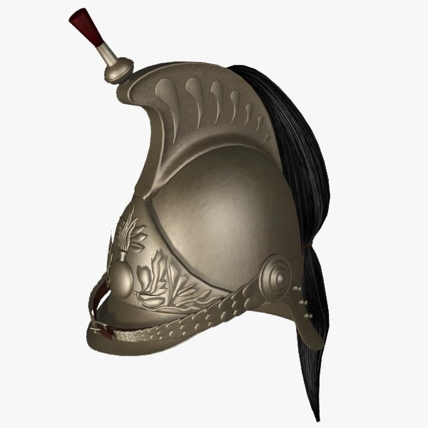 3d model dragoon helmet