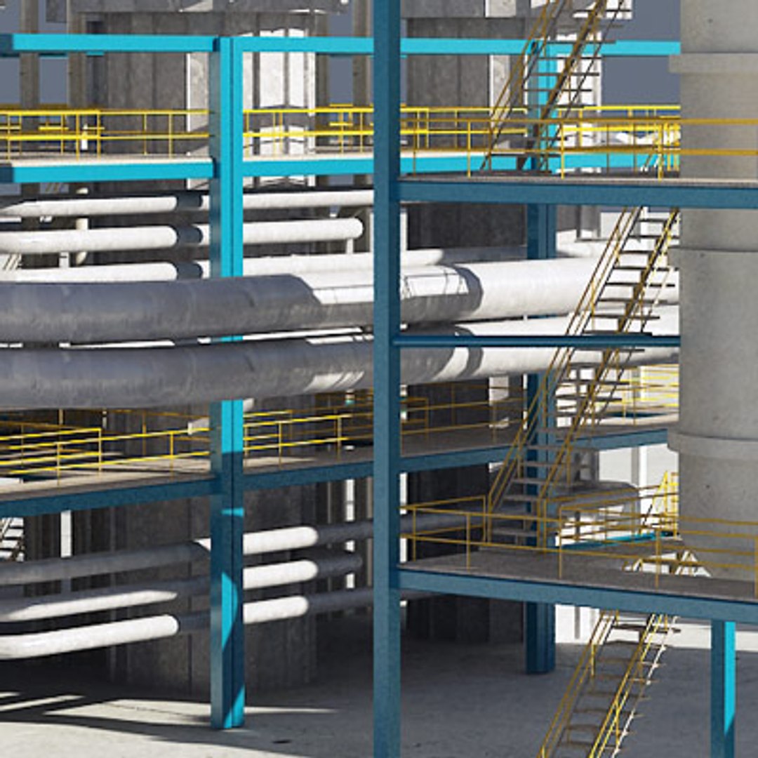 Industrial Module 3d Model