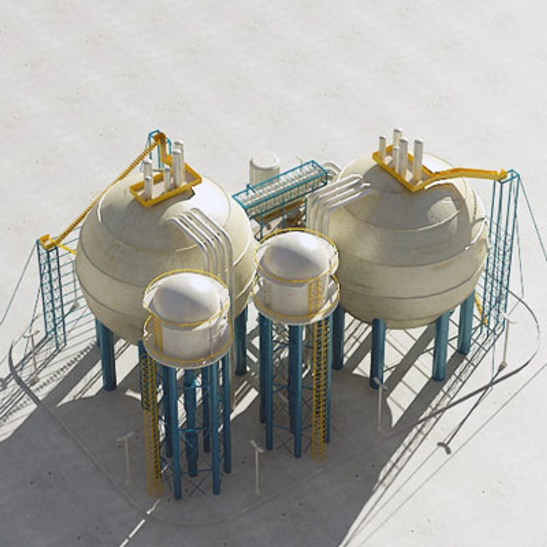 Industrial Module 3d Model