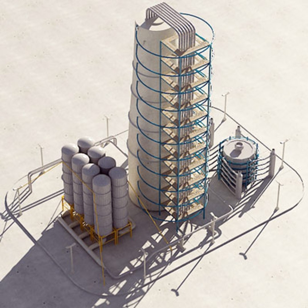 Industrial Module 3d Model