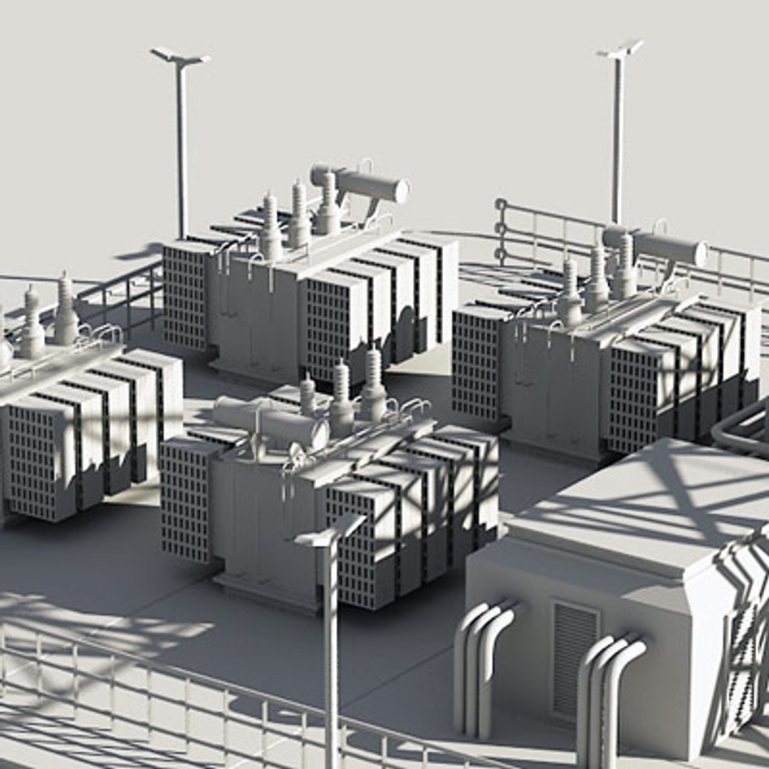 Industrial Module 3d Model