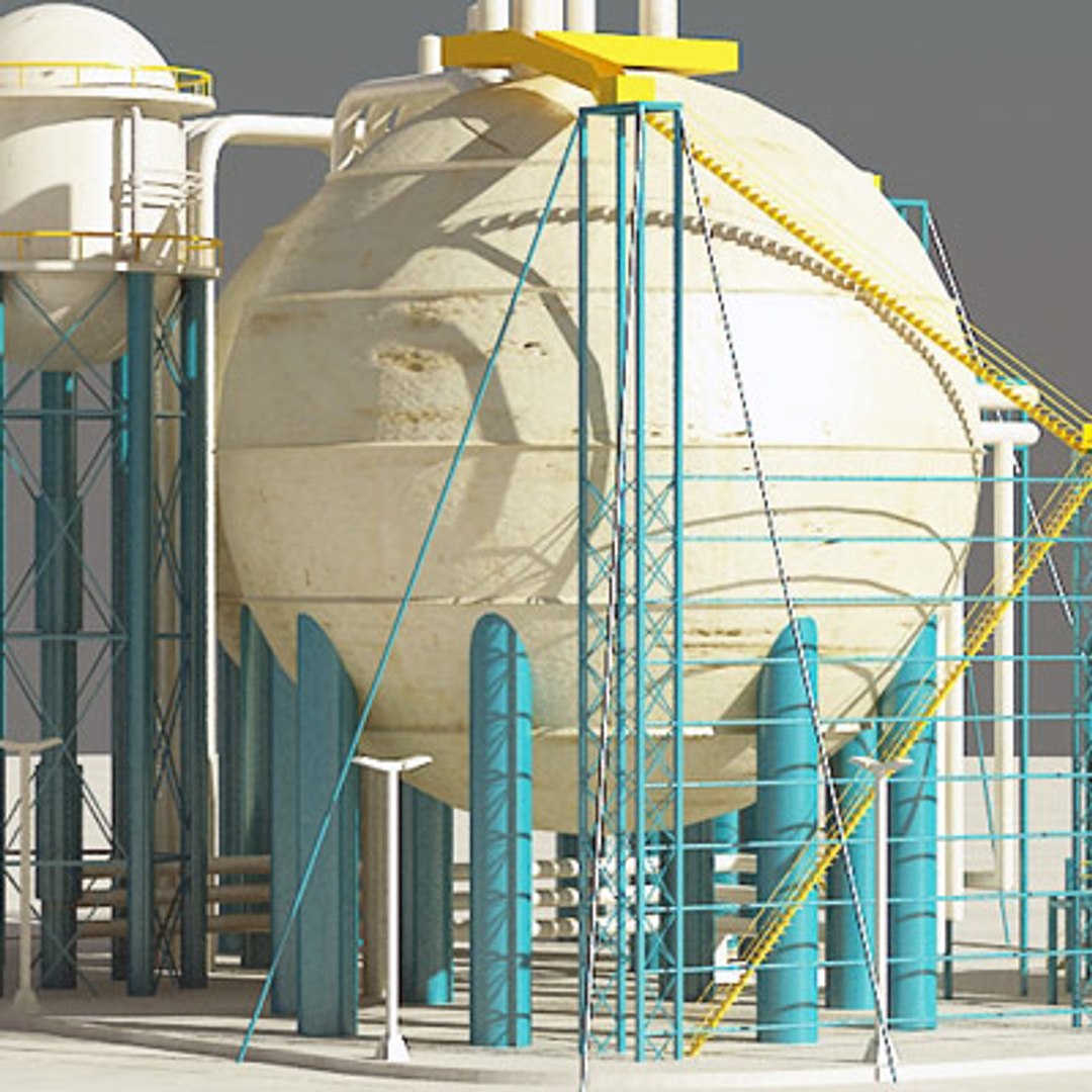 Industrial Module 3d Model
