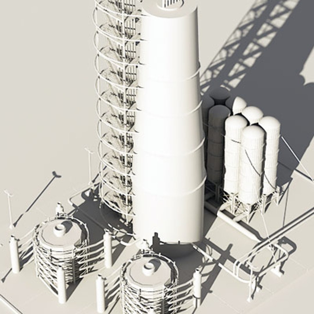 Industrial Module 3d Model