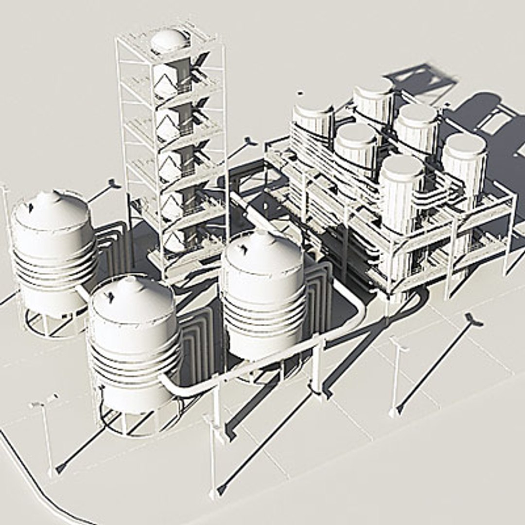 Industrial Module 3d Model
