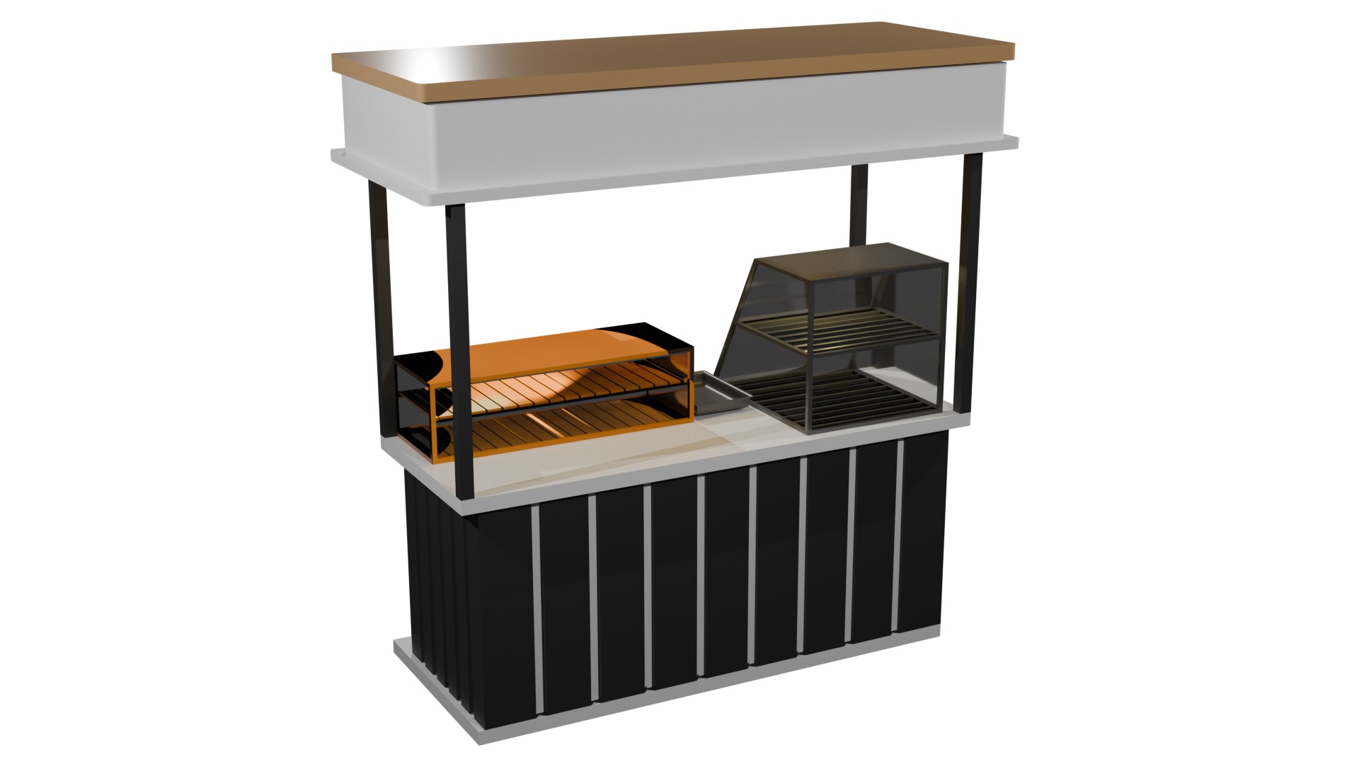 3D Stand Street Food - TurboSquid 2369394