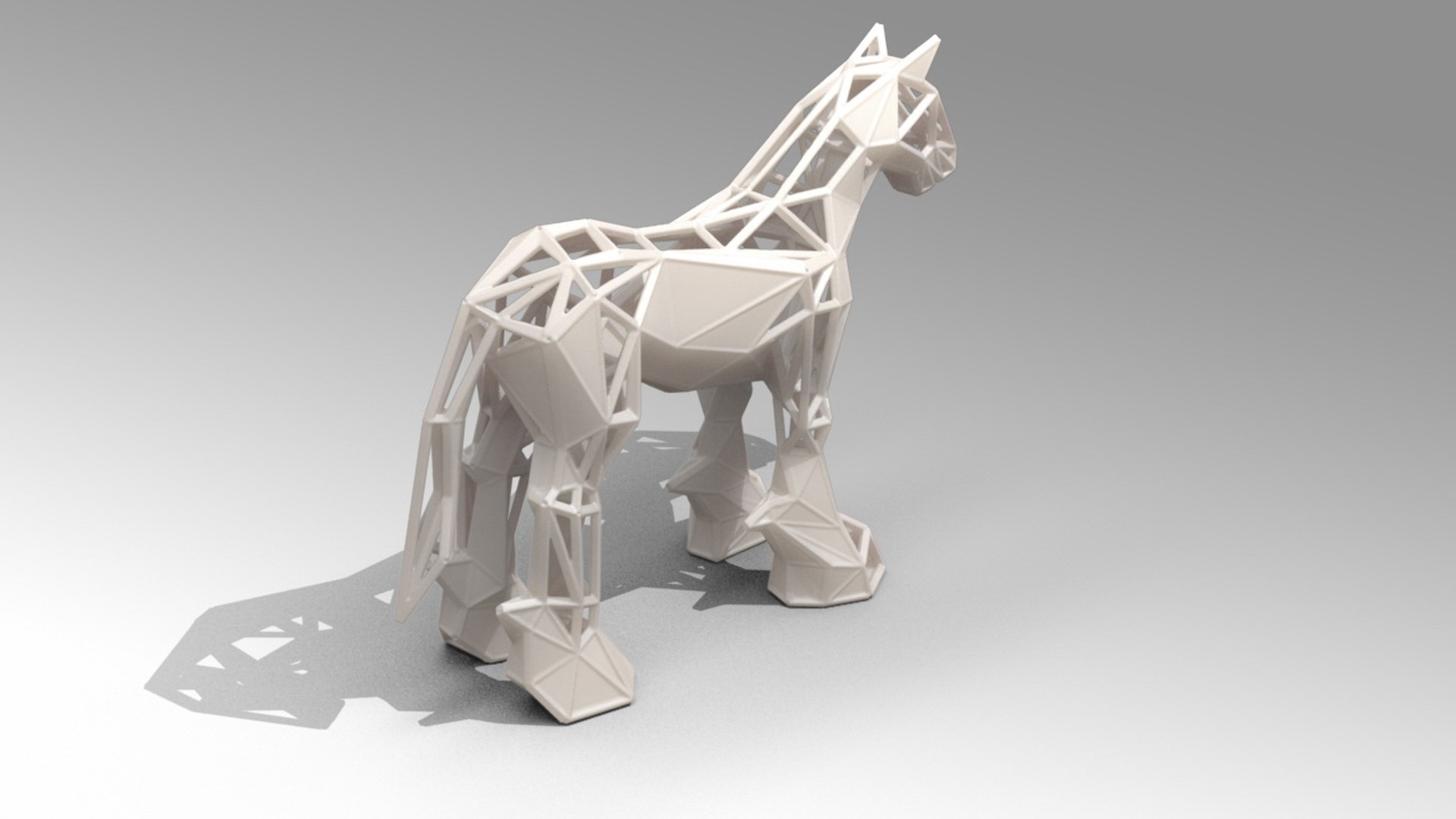 3d Stl Horse Model