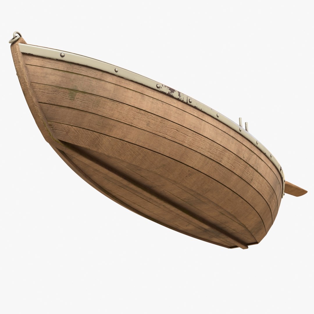 3D Realistic Old Boat 02 Model - TurboSquid 1238614