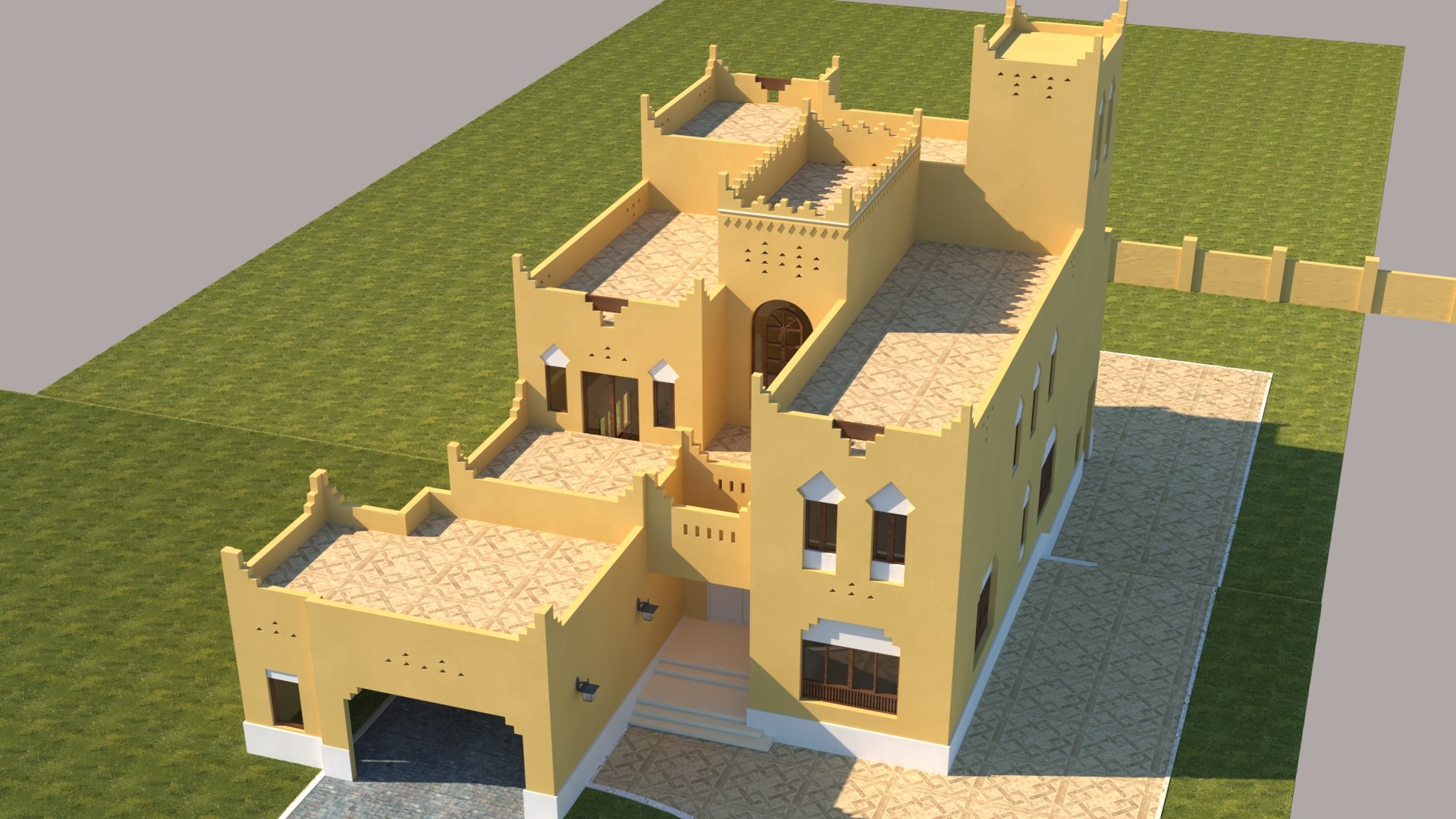Arab Villa 3D - TurboSquid 1718350