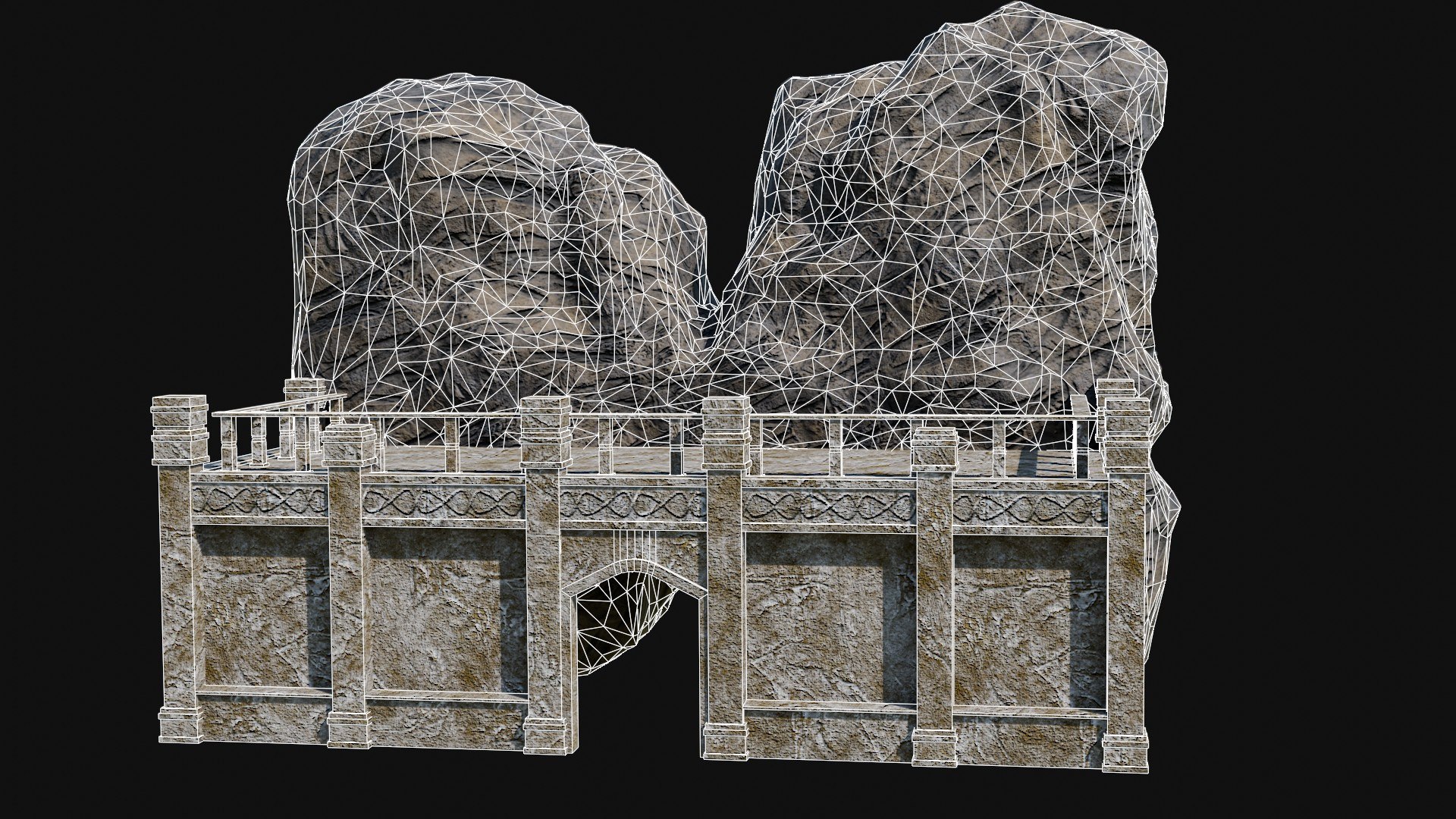 3D CAVE ENTRANCE GATE PORTAL DUNGEON ANCIENT TEMPLE COLLECTION ...