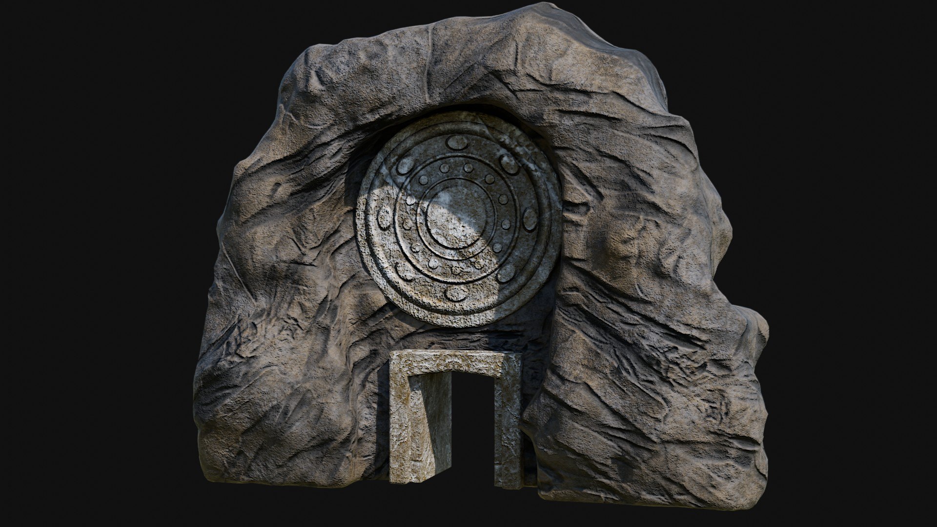 3D CAVE ENTRANCE GATE PORTAL DUNGEON ANCIENT TEMPLE COLLECTION ...