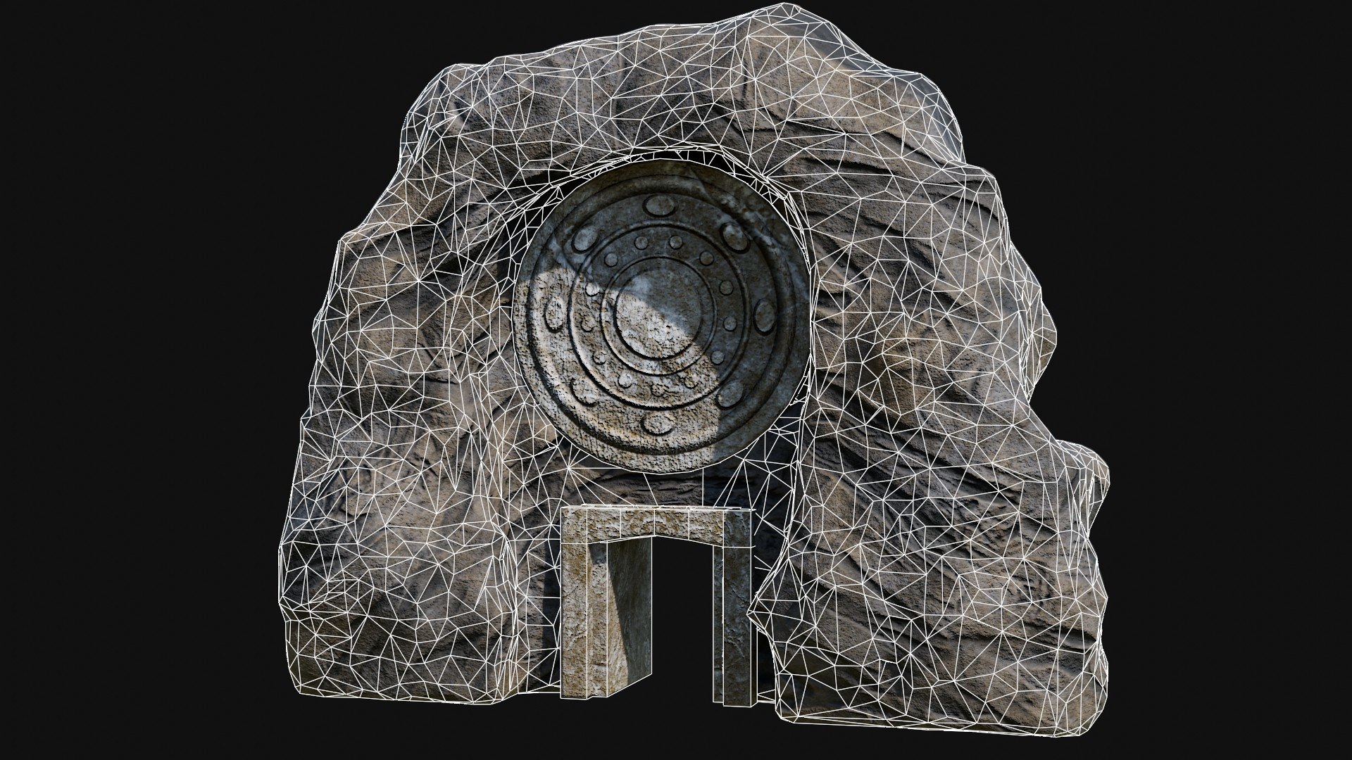 3D CAVE ENTRANCE GATE PORTAL DUNGEON ANCIENT TEMPLE COLLECTION ...