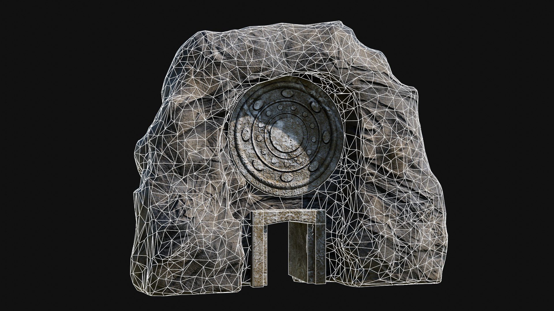 3D CAVE ENTRANCE GATE PORTAL DUNGEON ANCIENT TEMPLE COLLECTION ...