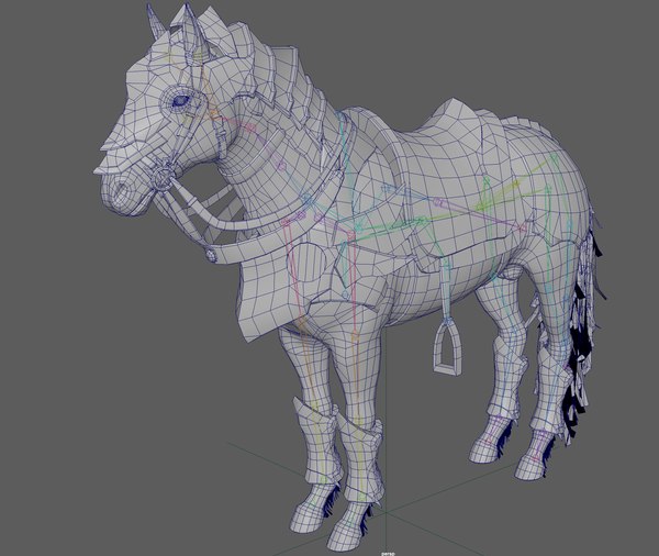 modelo 3d Aparejo de caballo con armadura de caballero - TurboSquid 1882045