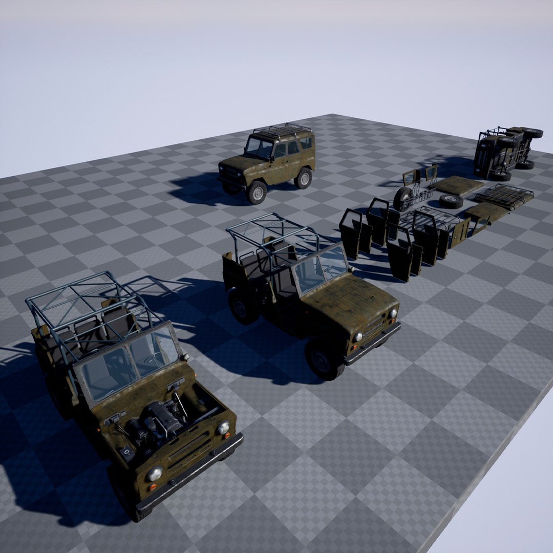 3D Off-Road Vehicle for UE4 - TurboSquid 1860262