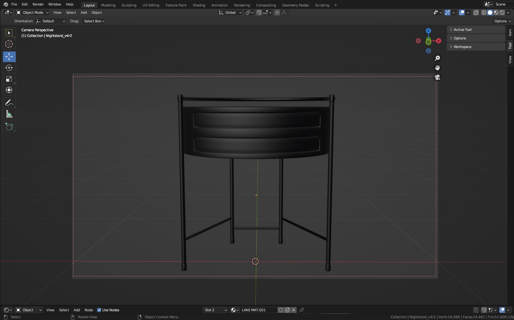 Nightstand V4r2 3D - TurboSquid 2077594