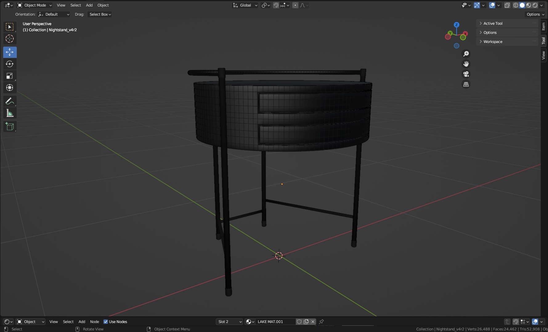 Nightstand V4r2 3D - TurboSquid 2077594