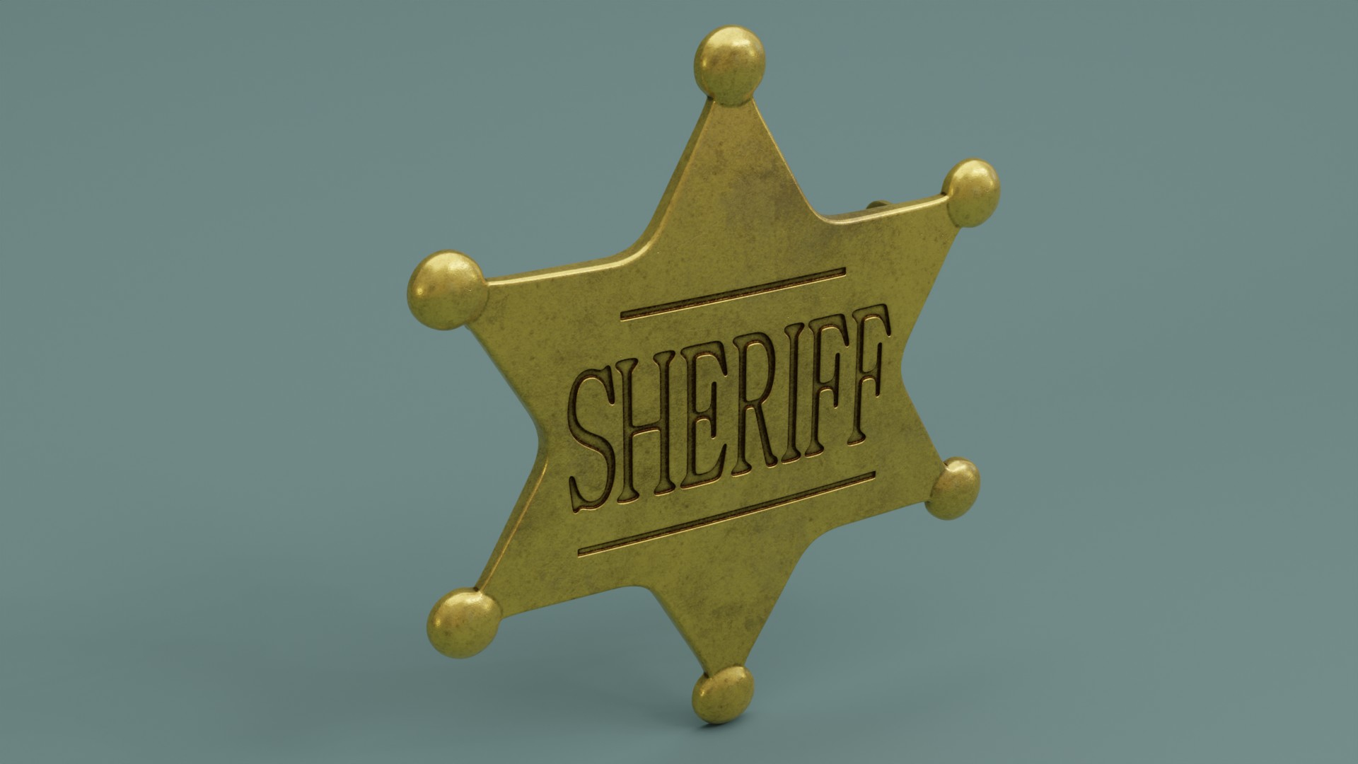 Sheriff Badge 3D Model - TurboSquid 2187993