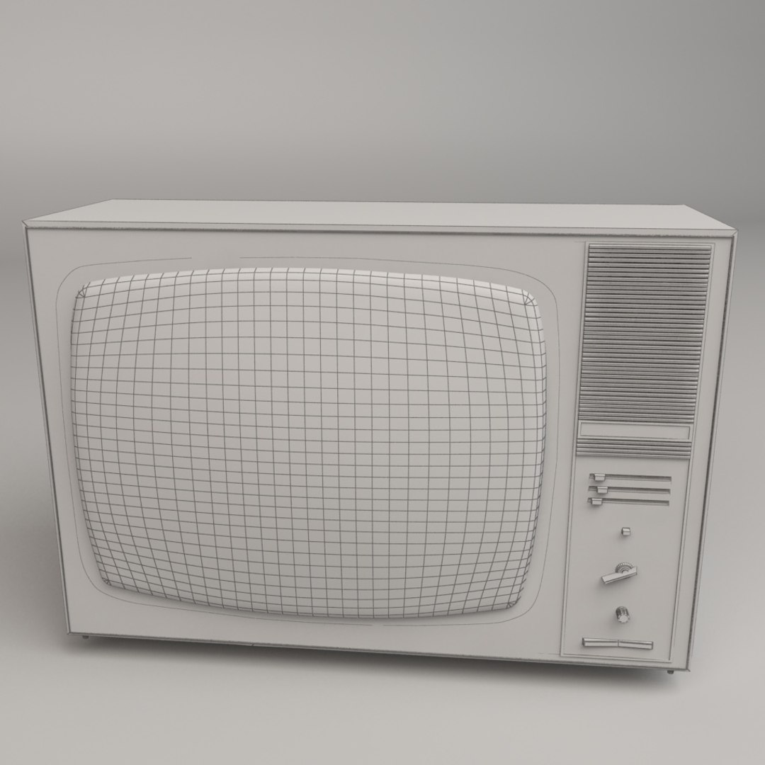 Old Tv Elektron 714 3d Max
