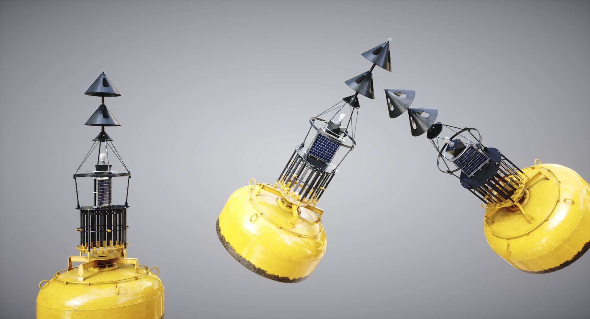 North Cardinal Marker 3D Model - TurboSquid 1310077