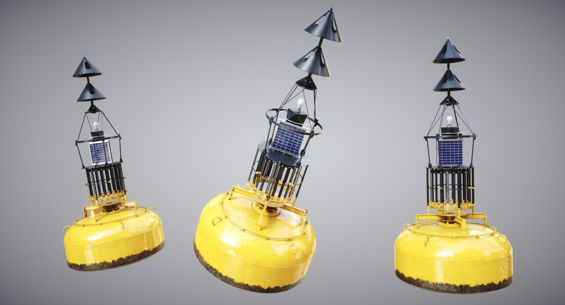 North Cardinal Marker 3D Model - TurboSquid 1310077