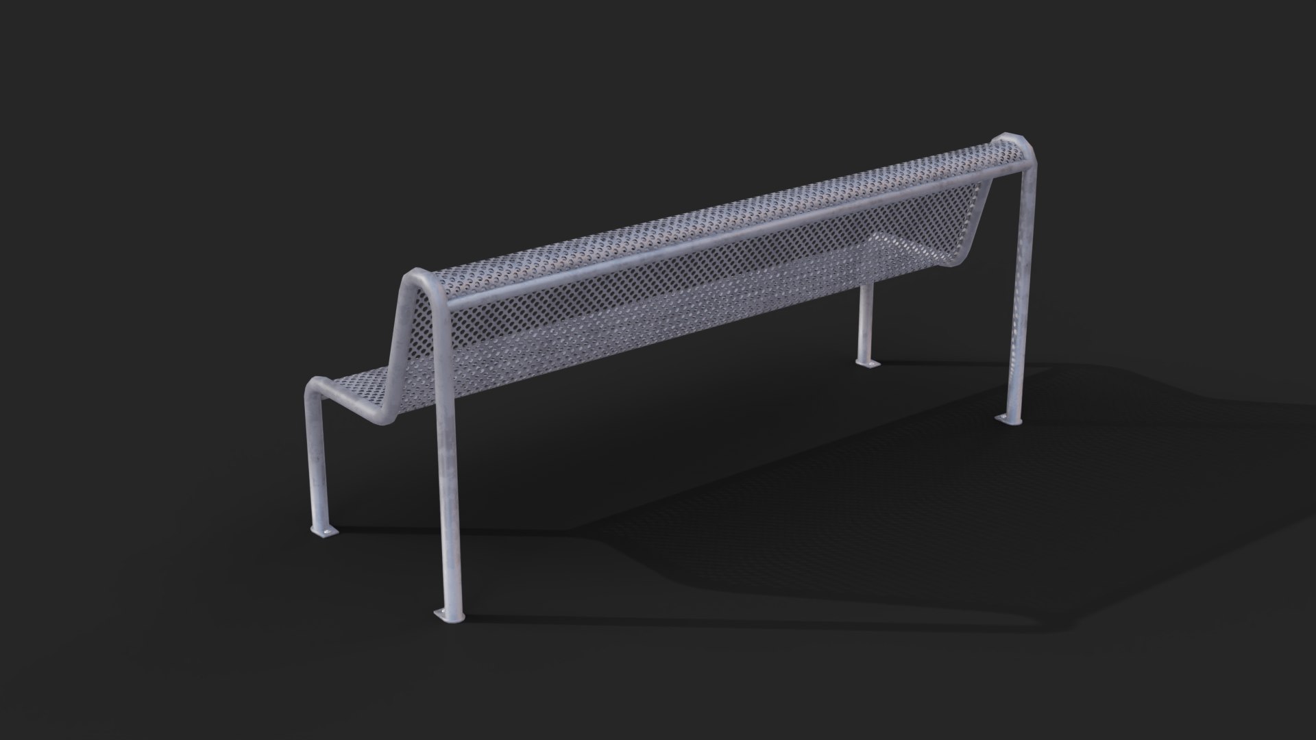 Bus Bench Sabadell Low-Poly 3D model - TurboSquid 2136365