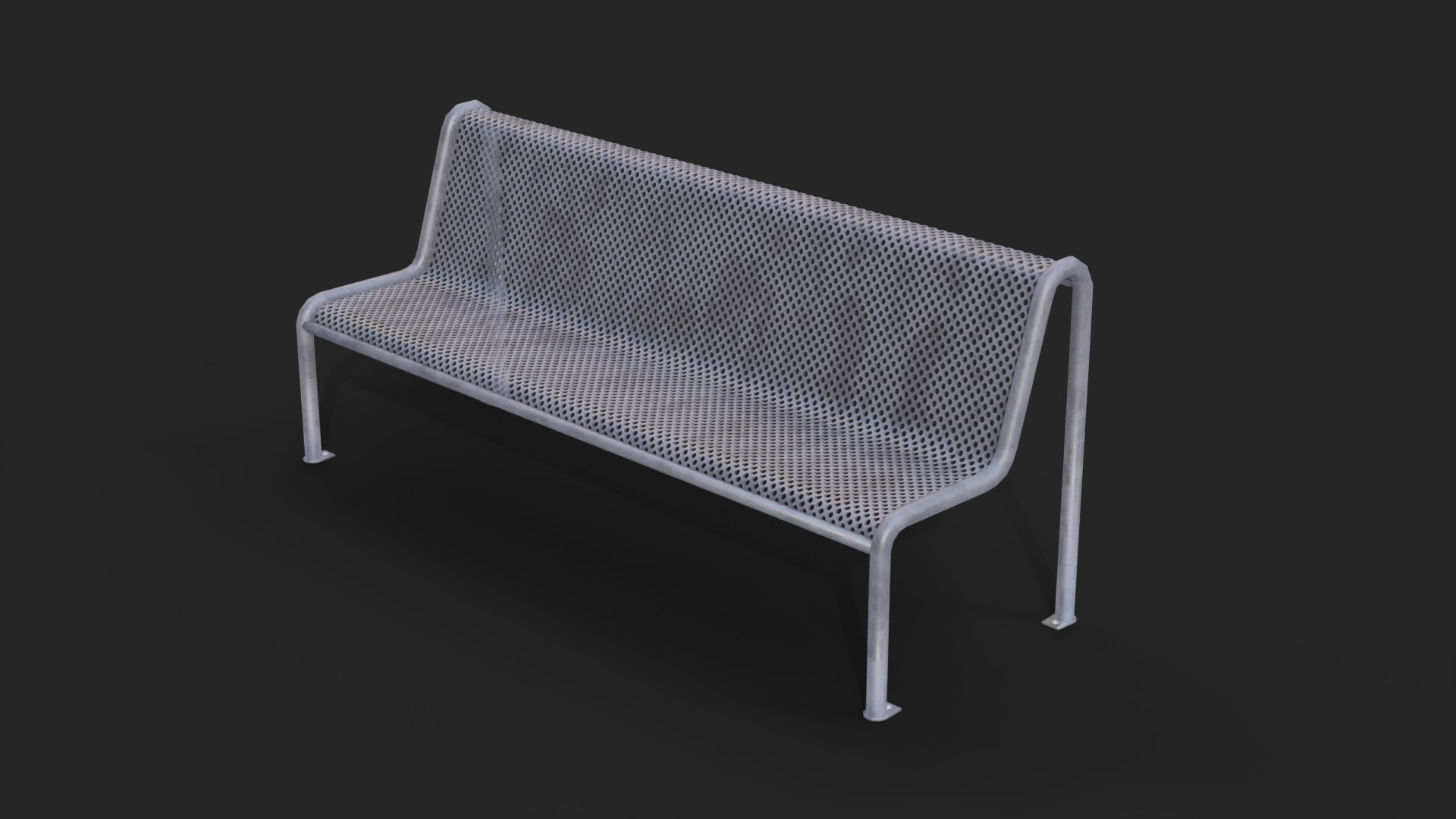 Bus Bench Sabadell Low-Poly 3D model - TurboSquid 2136365