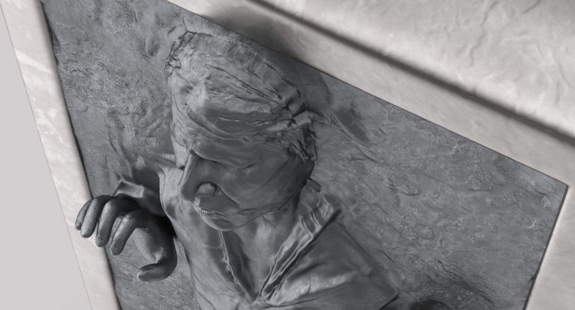 3d Han Solo Carbonite Base
