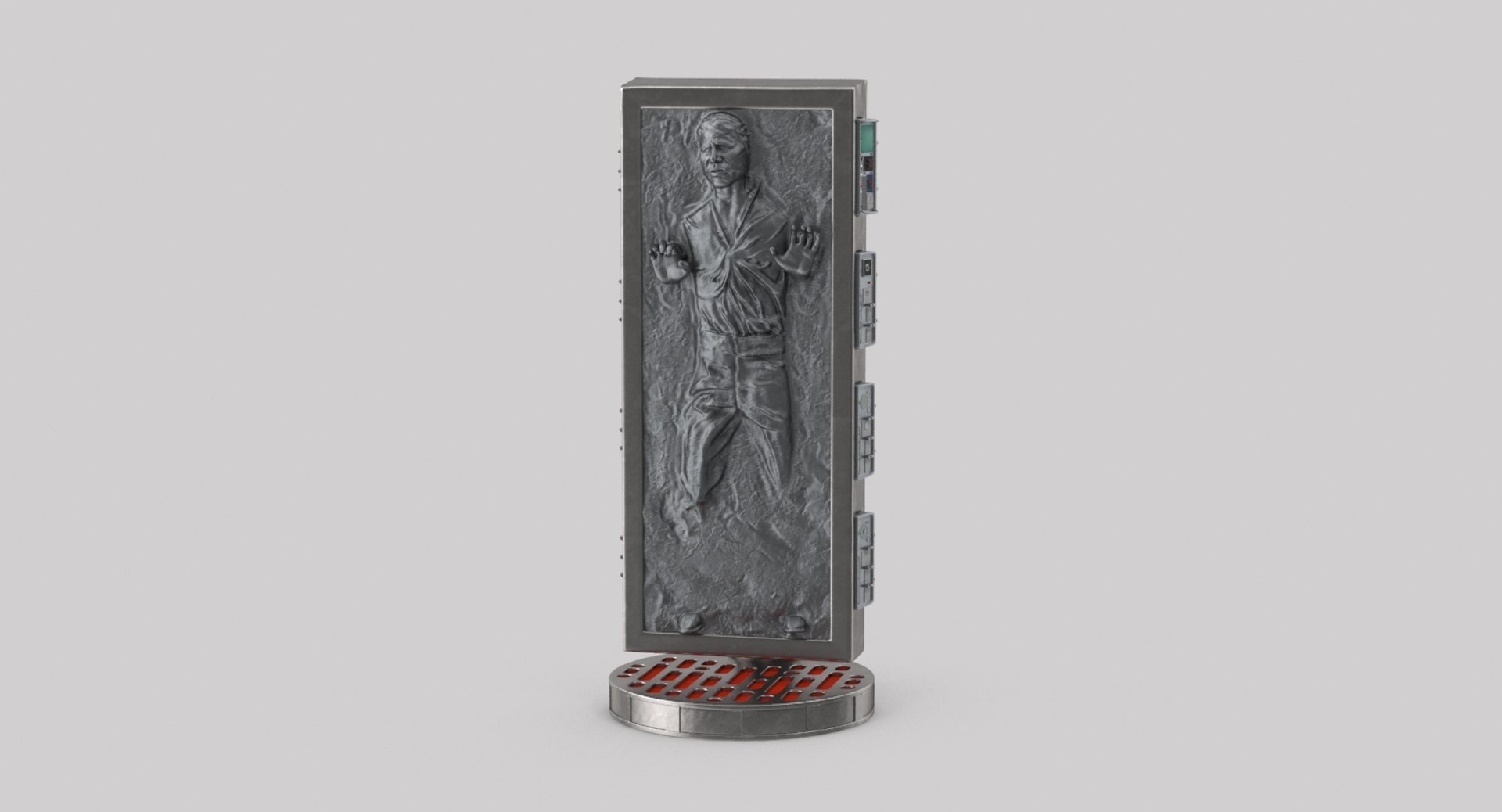 3d Han Solo Carbonite Base