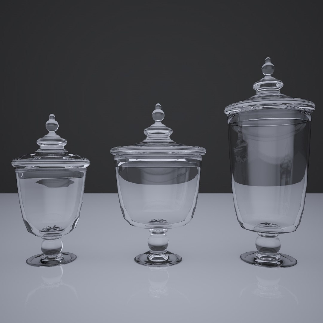 3d Candy Jar Model