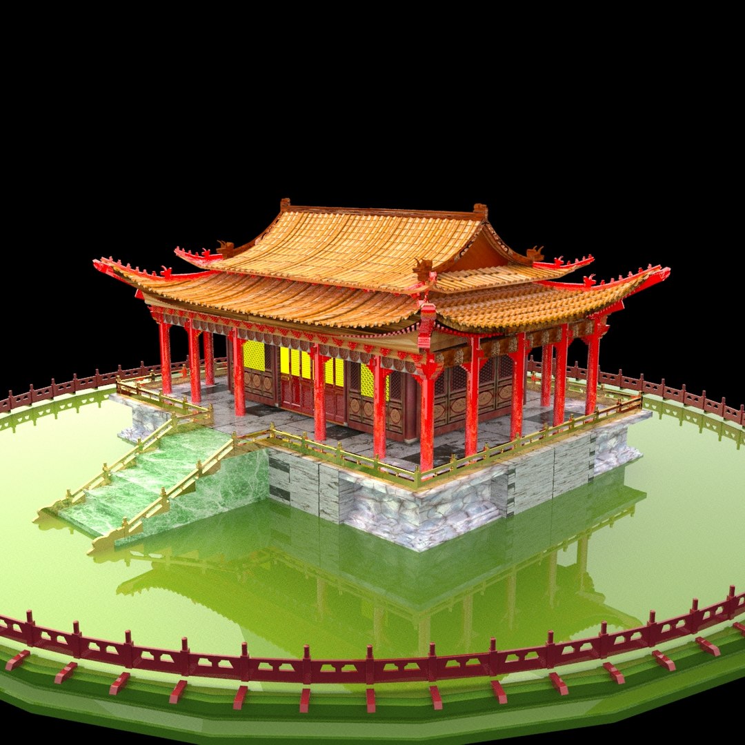 3D Model Chinese Ancient House - TurboSquid 2202399